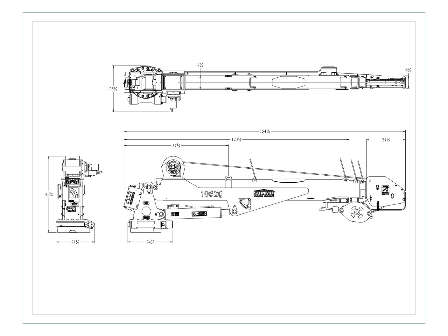 10620 Hydraulic Service Truck Cranes