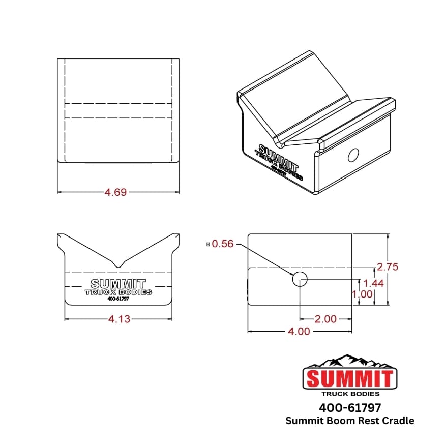 Summit Boom Rest Cradle - Summit Truck Bodies