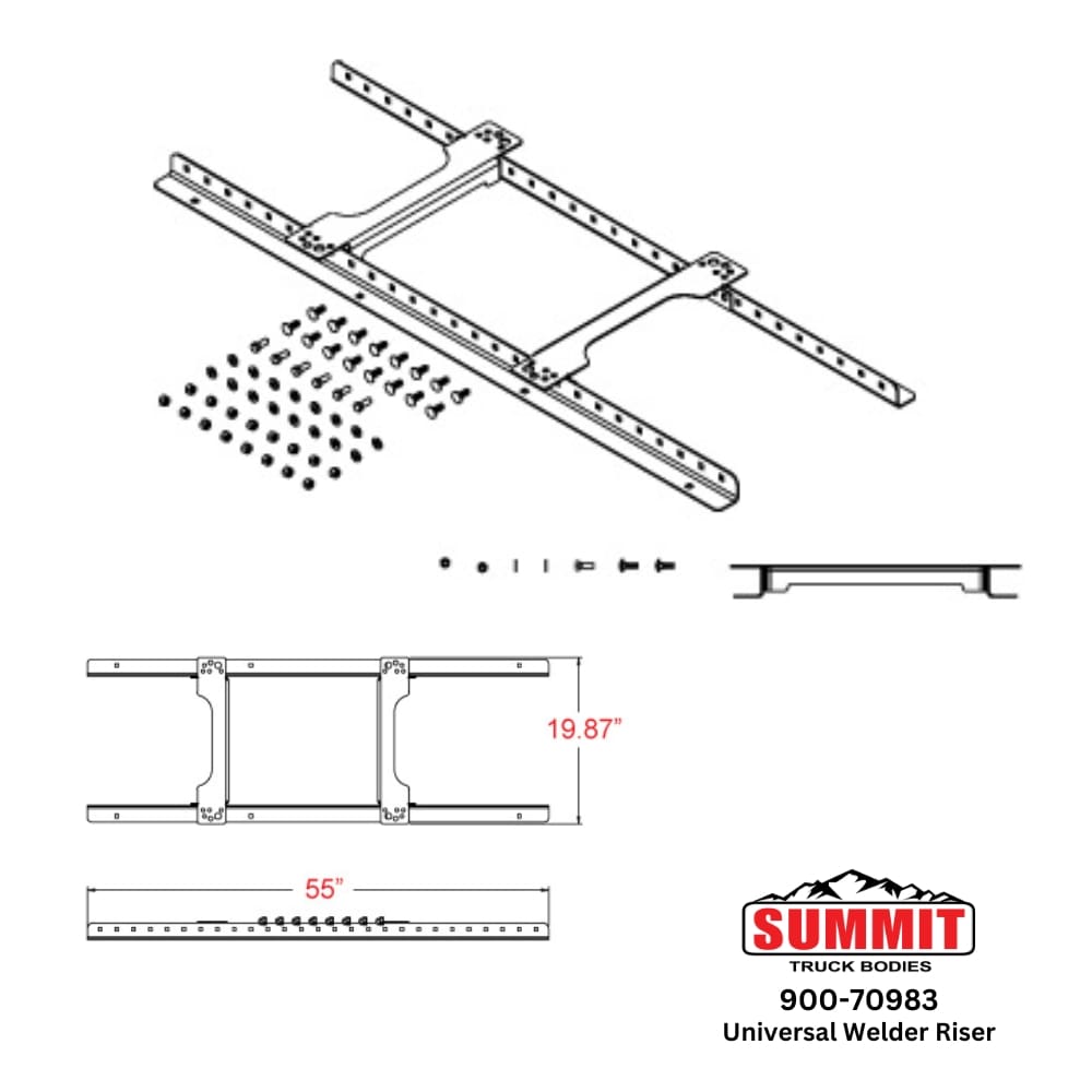 Universal Welder Riser - Summit Truck Bodies